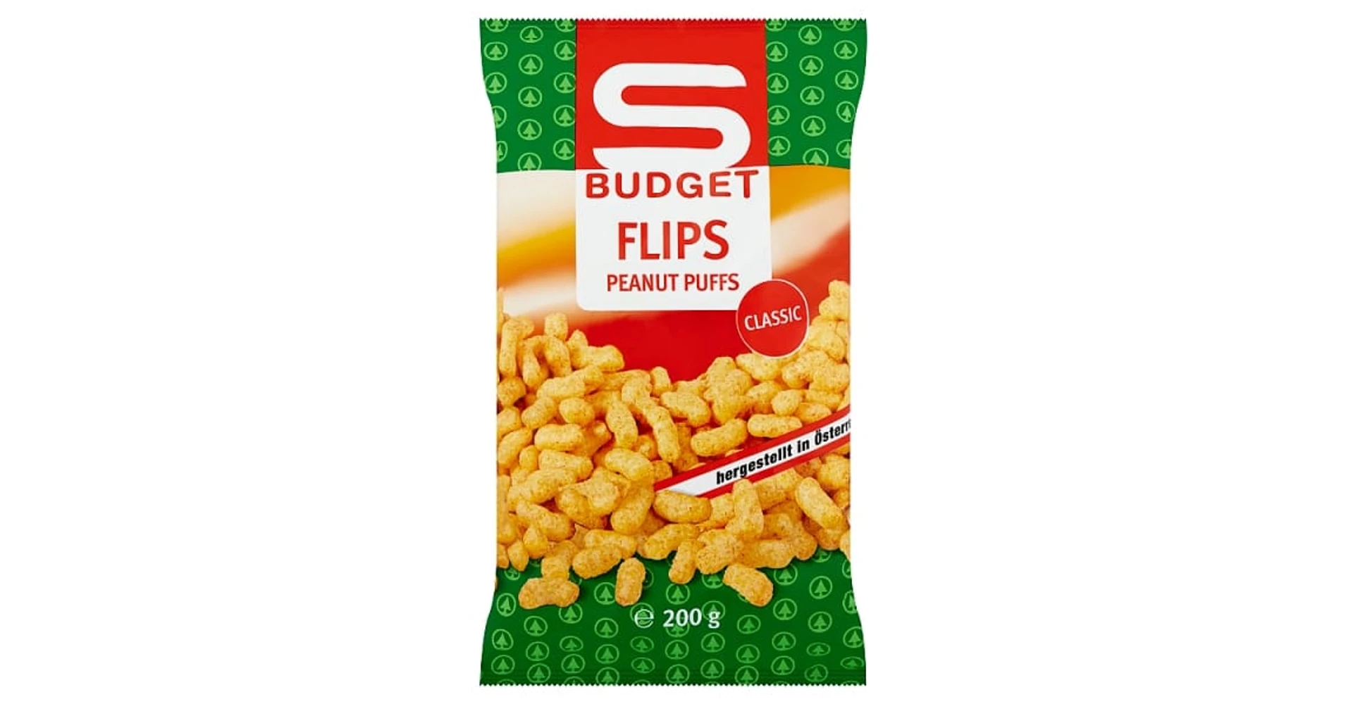 A S-BUDGET FLIPS FÖLDIMOGYORÓS EXTRUDÁLT KUKORICA SNACK 200G termék ...